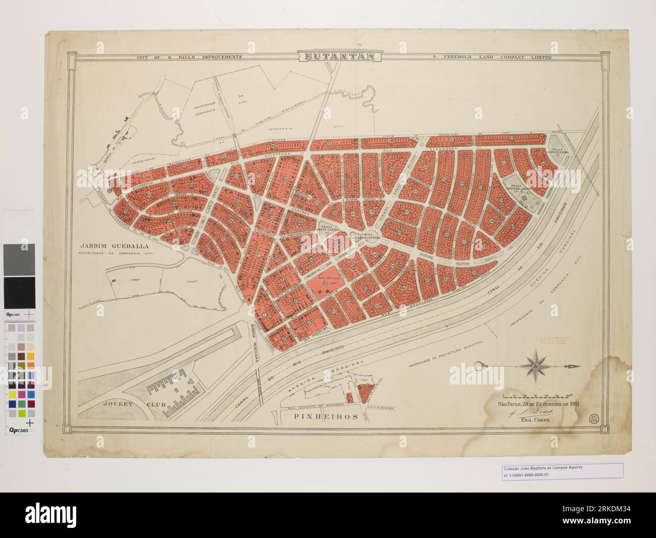 Planta do Bairro de Butantan 28 February 1951 by G. A. Dodd Stock Photo ...