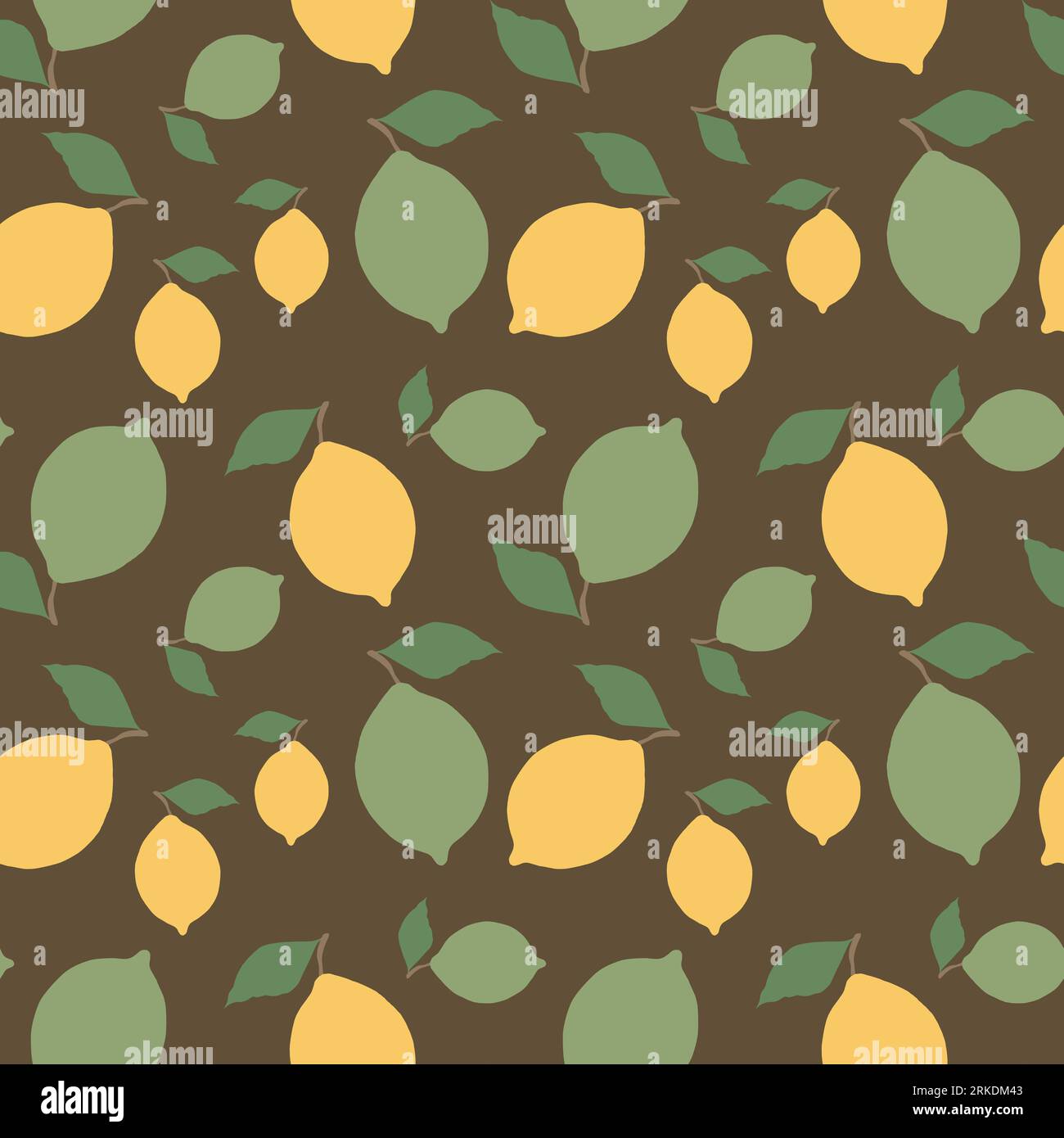Seamless pattern with lemons. Vector illustration Stock Photo - Alamy