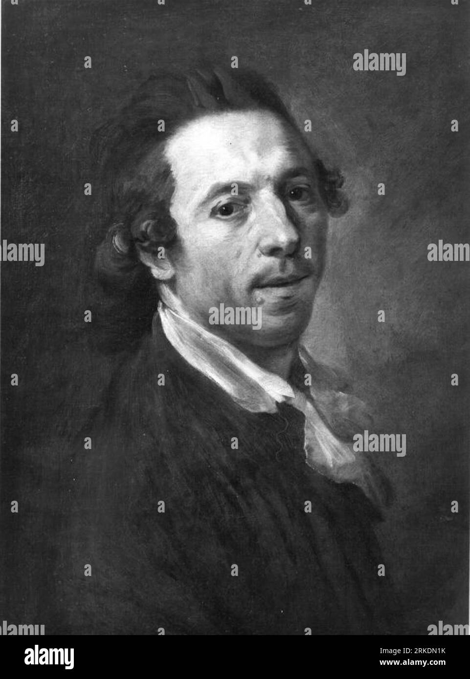 Self portrait 1775 by Johann Georg Edlinger Stock Photo - Alamy