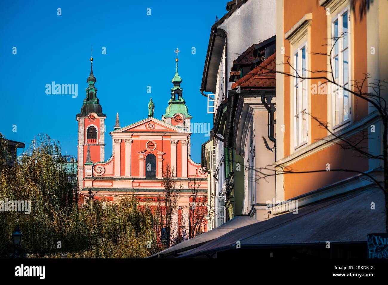 Art, historic buildings and colors of the Slovenian capital. Ljubljana ...
