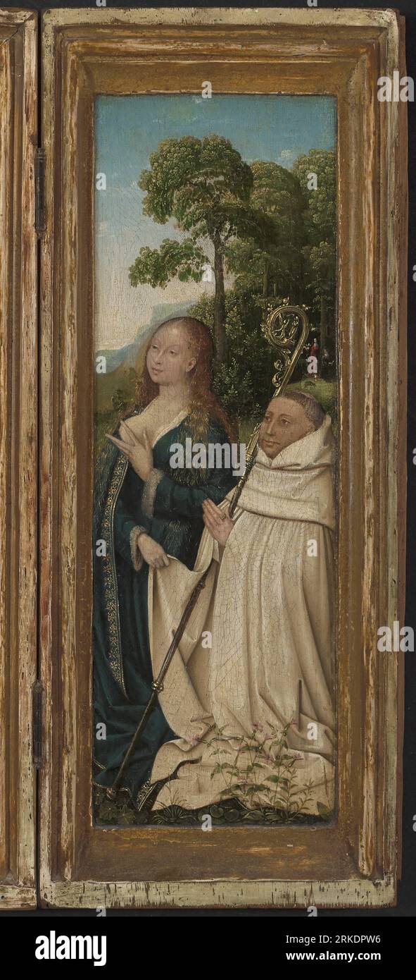 Maria Mediatrix and Antonius Tsgrooten by Goswin van der Weyden Stock ...