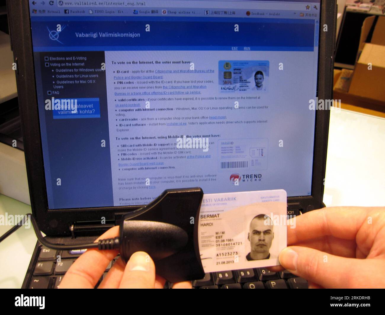 Id card estonia hi-res stock photography and images - Alamy