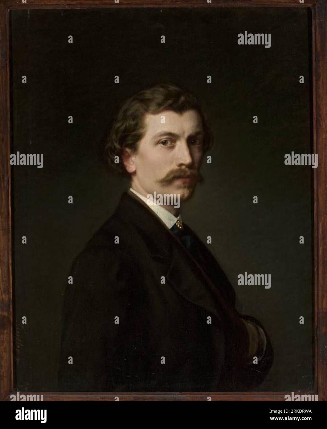 Self-portrait by Leopold Loeffler Stock Photo - Alamy