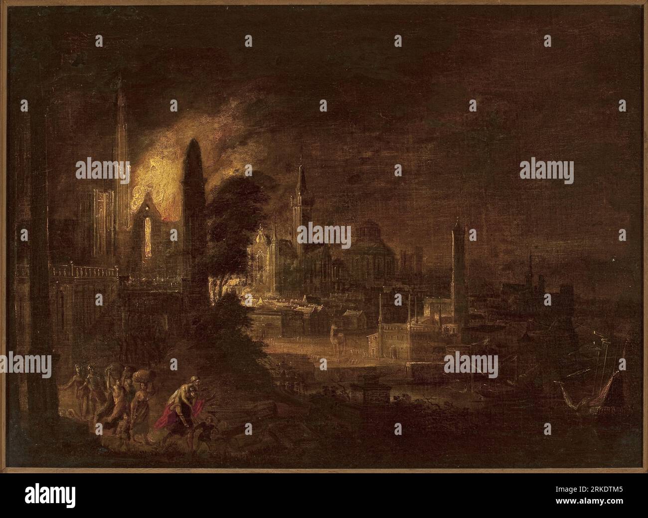 Fire of Troy by Daniel van Heil Stock Photo - Alamy