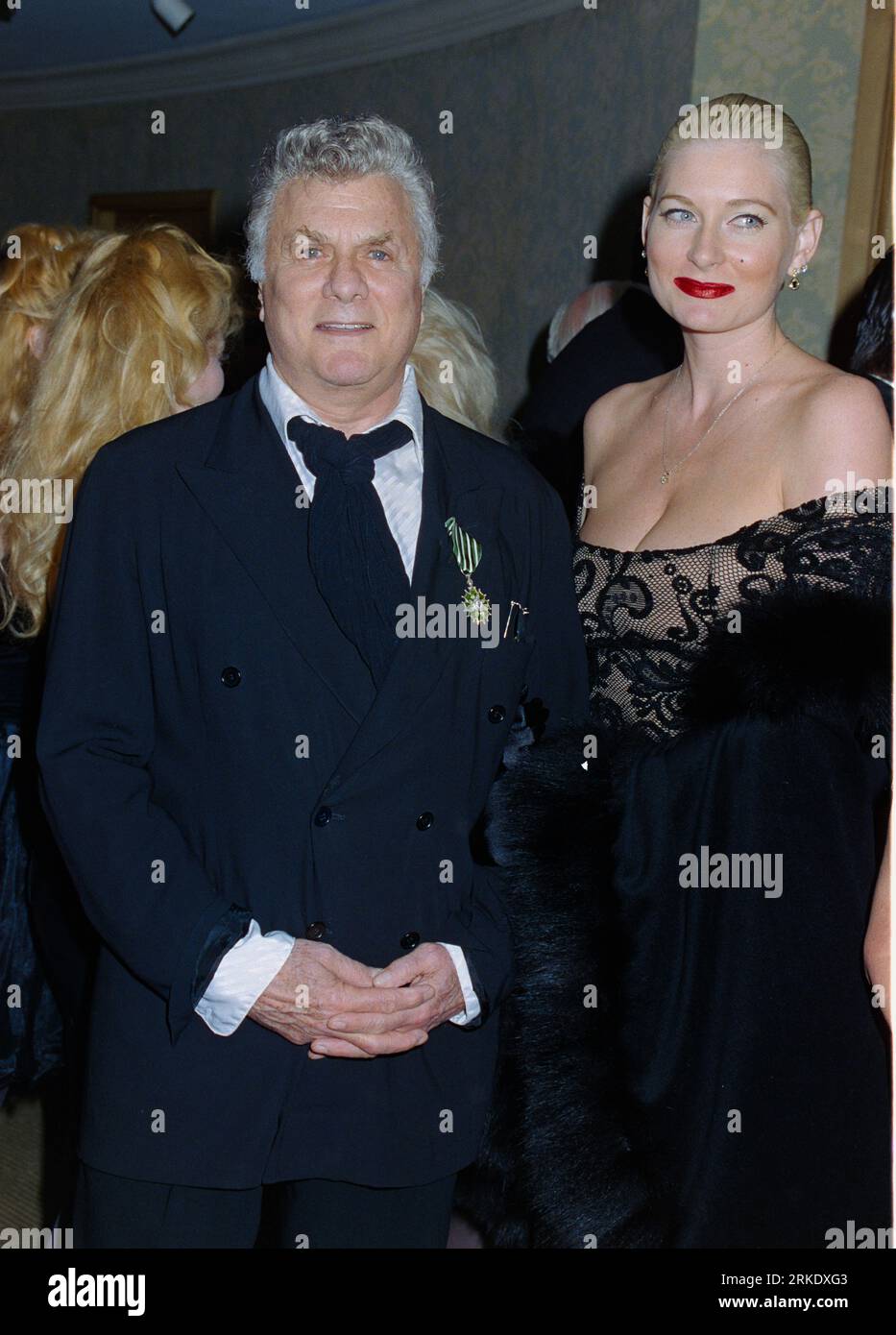 LOS ANGELES, CA. c1996: Actor Tony Curtis & wife Jill Vandenberg at a ...