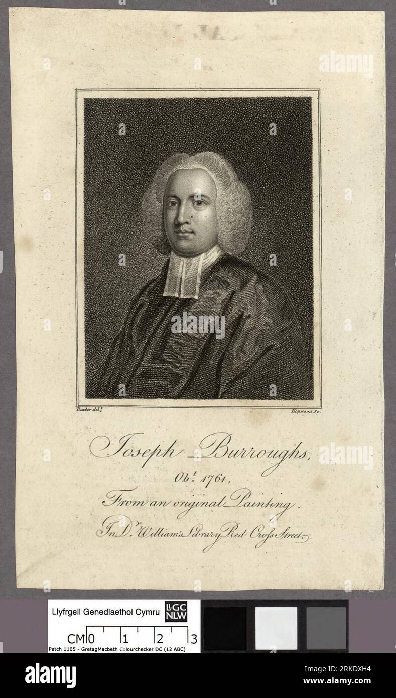 Joseph Burroughs, obt. 1764 18th century by James Hopwood the Elder ...