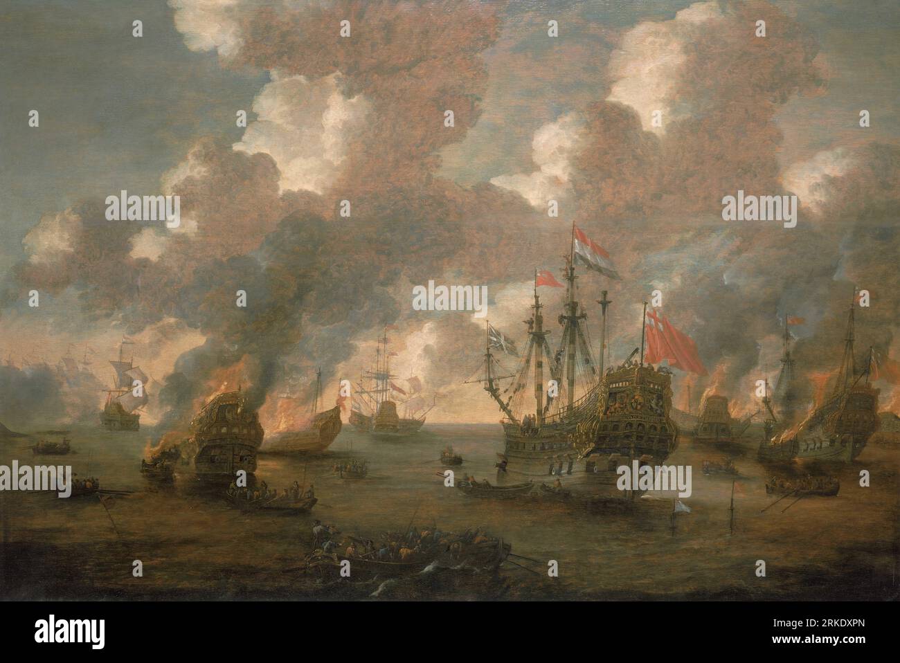 Dutch Attack on the Medway, 9-14 June 1667 circa 1667 by Peter van de ...