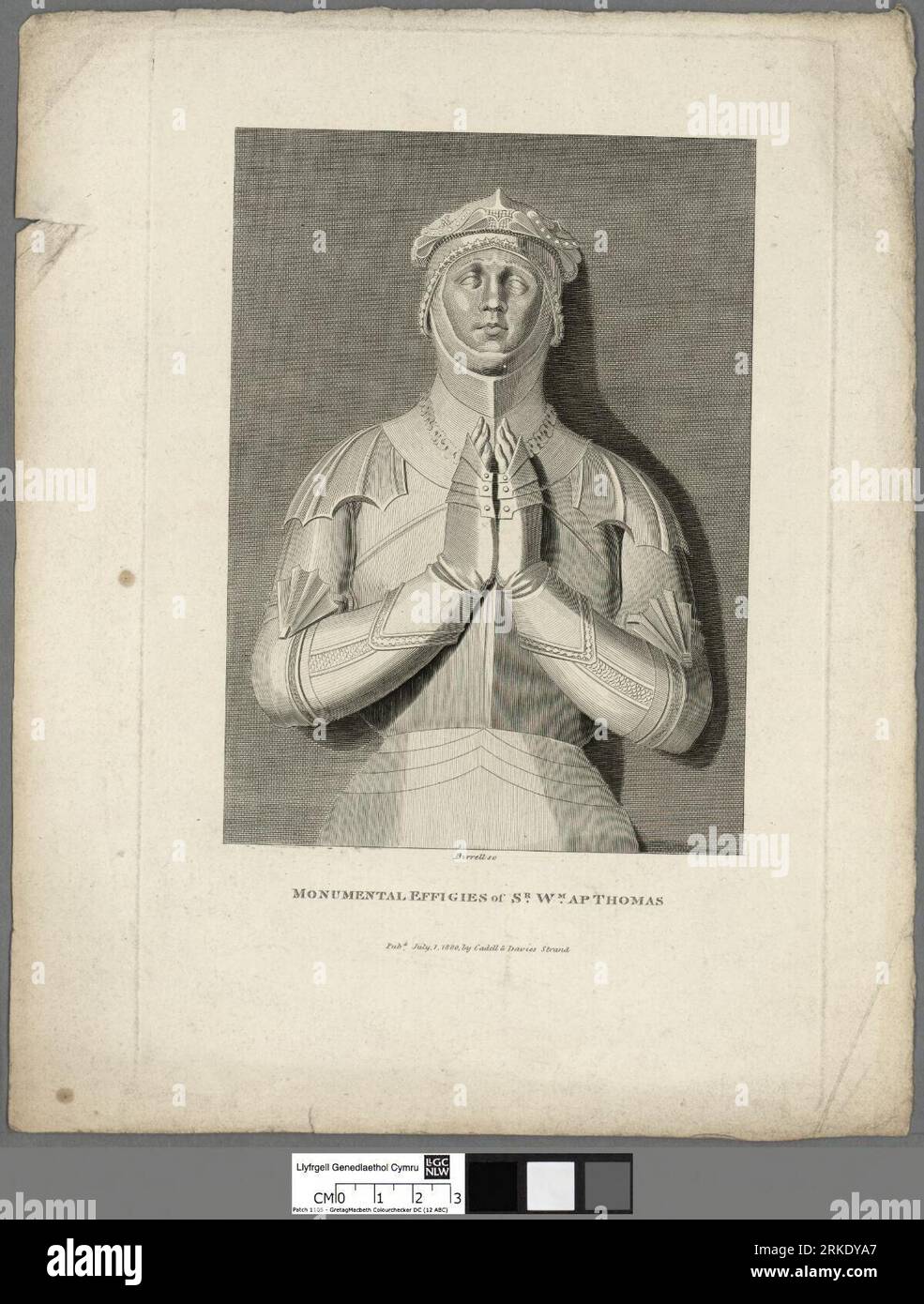 Monumental effigies of Sr. Wm. ap Thomas 1800 by Andrew Birrell Stock ...
