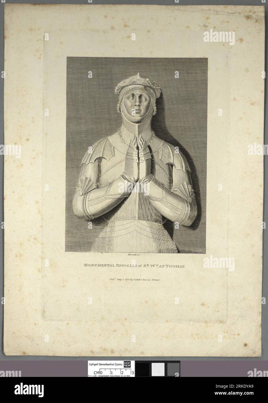 Monumental effigies of Sr. Wm. Ap Thomas 1800 by Andrew Birrell Stock ...