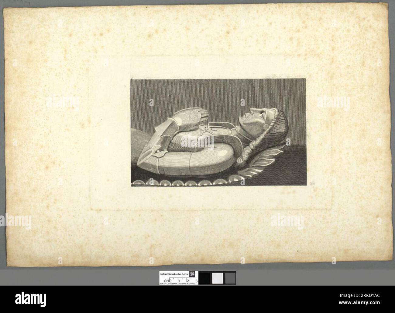 Monumental effigy of Sir Richard Herbert circa 1800 by Andrew Birrell ...