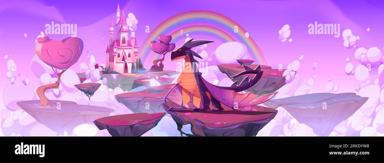 Fantasy floating platform Stock Vector Images - Alamy