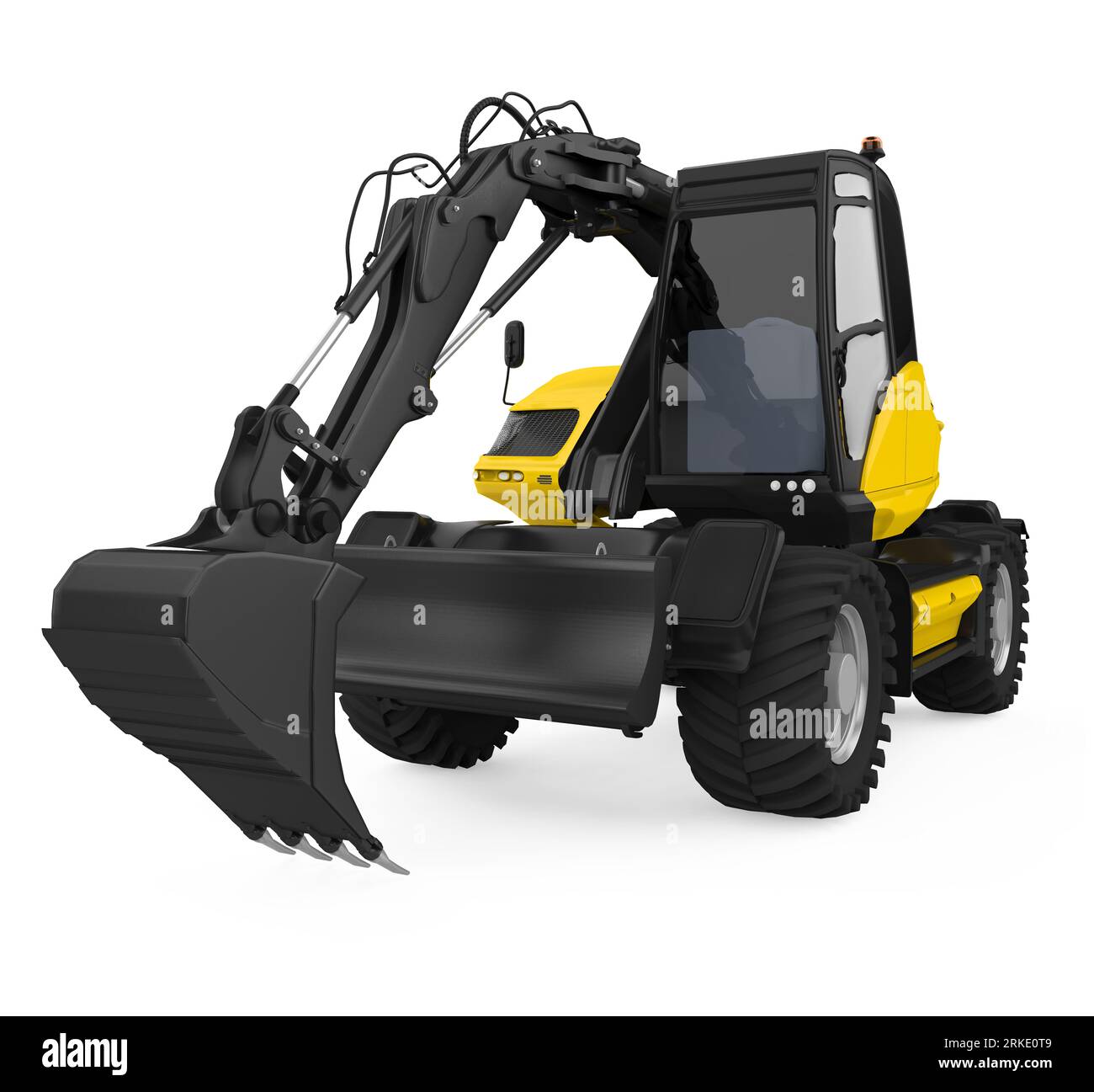 Compact hydraulic excavator hi-res stock photography and images - Alamy