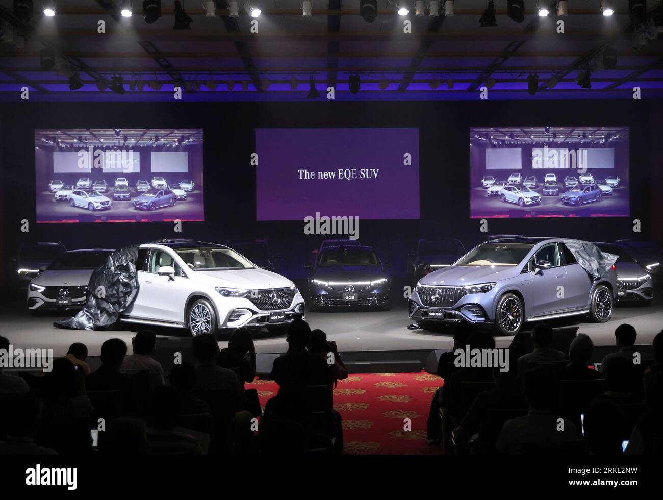 EV "EQE SUV" is announced by Mercedes-Benz in Minato Ward, Tokyo on ...