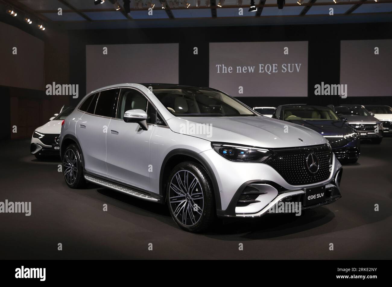 EV "EQE SUV" is announced by Mercedes-Benz in Minato Ward, Tokyo on ...