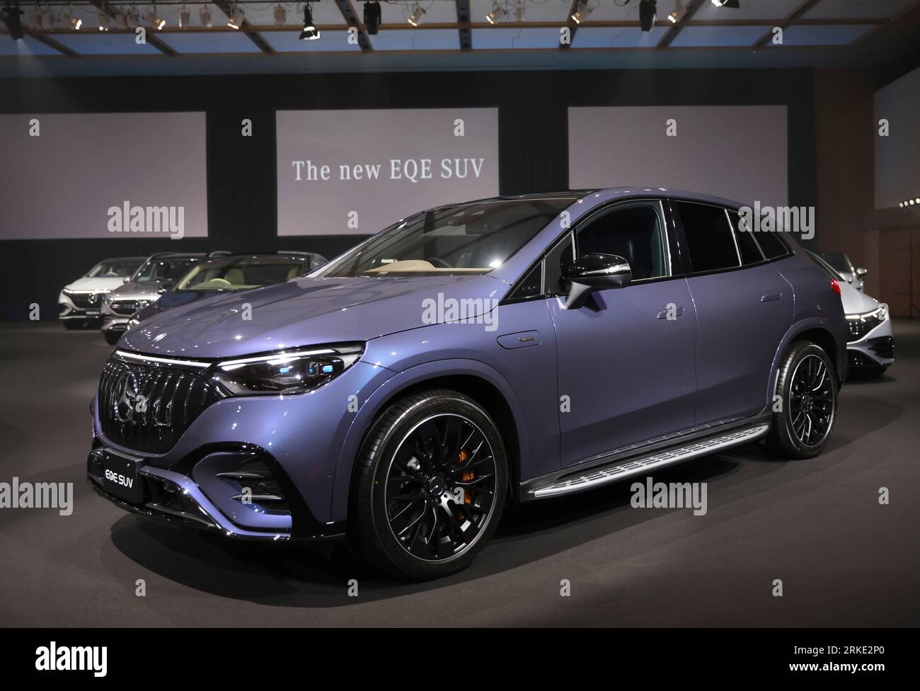 EV "EQE SUV" is announced by Mercedes-Benz in Minato Ward, Tokyo on ...