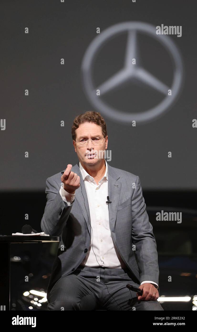 Sten Ola Källenius, the chairman of the board of management of Mercedes ...