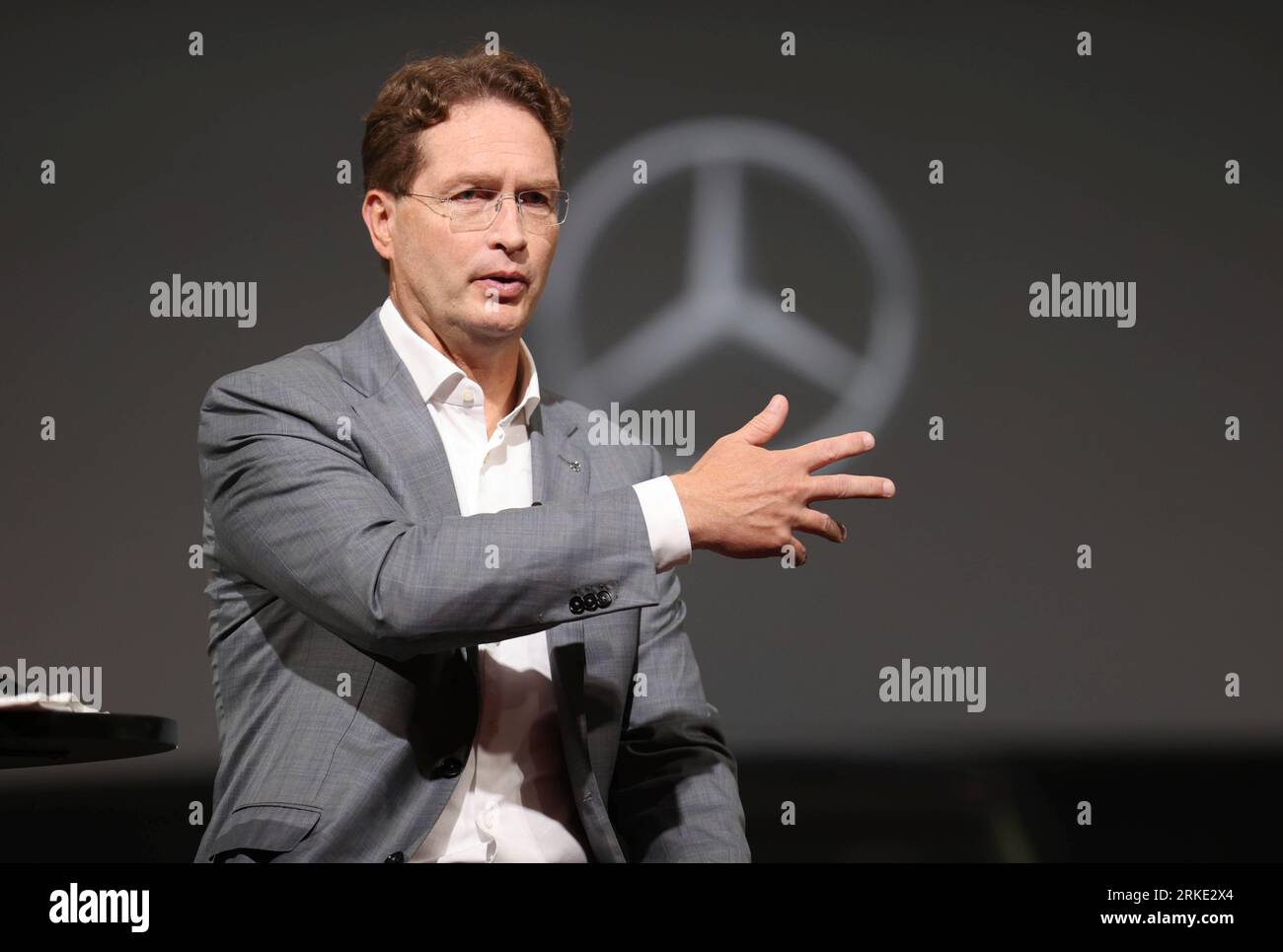 Sten Ola Källenius, the chairman of the board of management of Mercedes ...