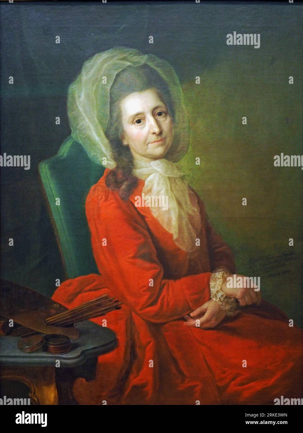 Self-portrait 1782 by Anna Rosina de Gasc Stock Photo - Alamy