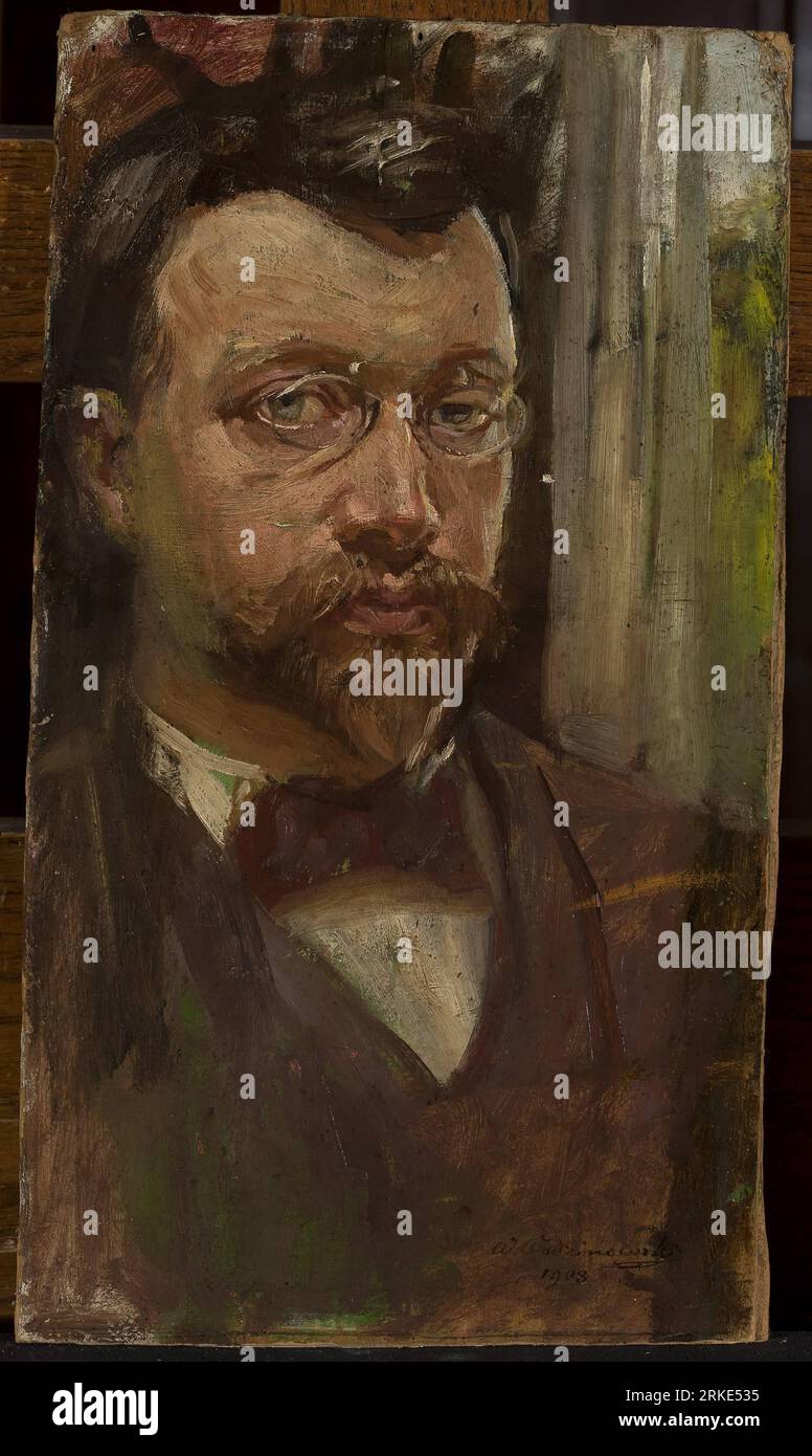 Self-portrait 1908 by Wincenty Wodzinowski Stock Photo - Alamy
