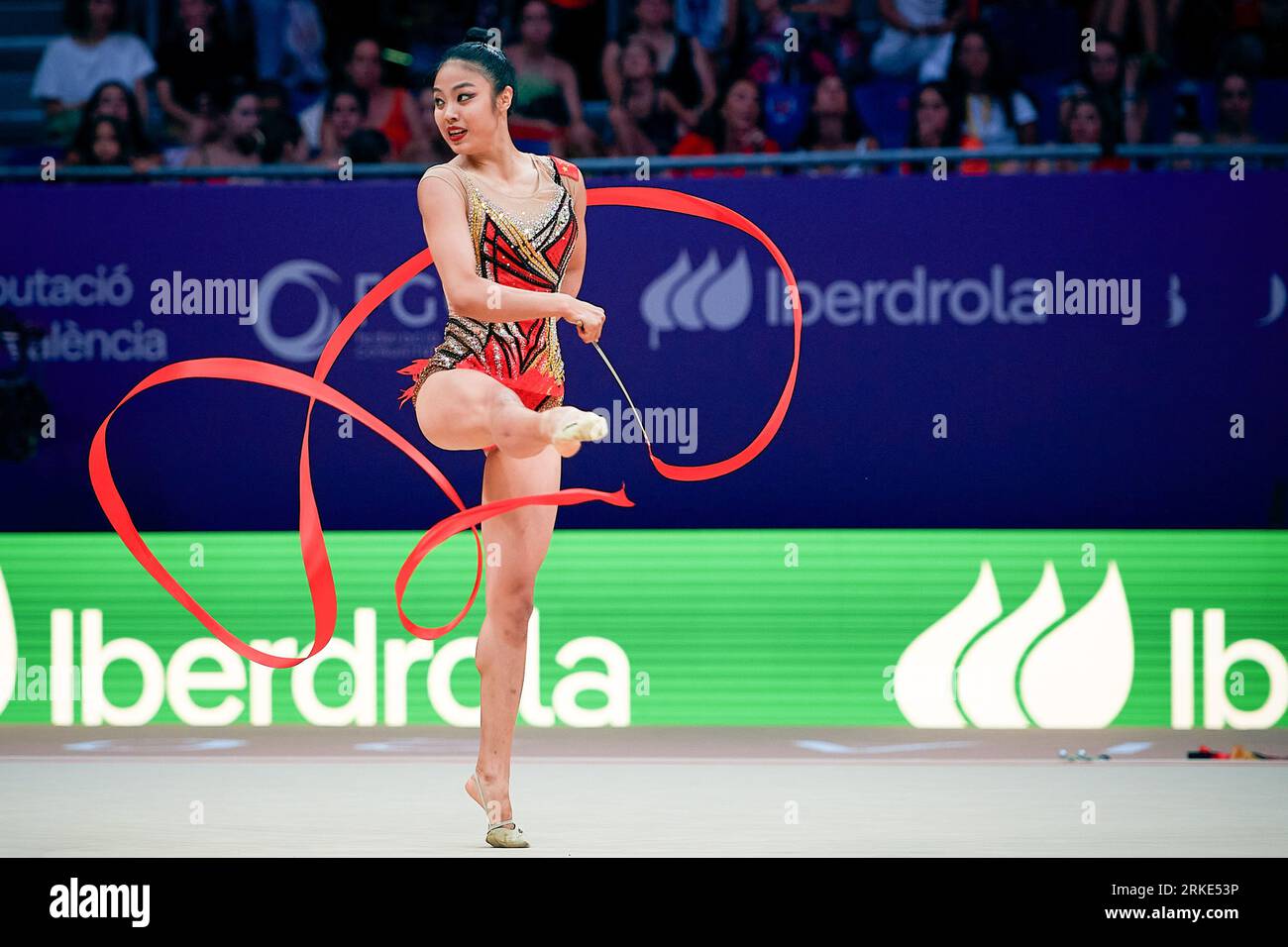 Valencia, Spain. 24th Aug, 2023. Zhao Yating of China competes during ...