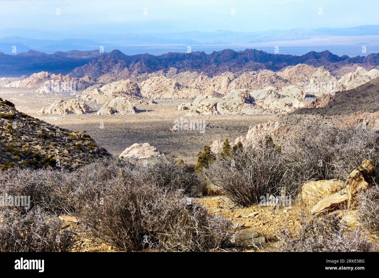 The Wonderland of Rocks as seen from Ryan Mountain at Joshua Tree ...