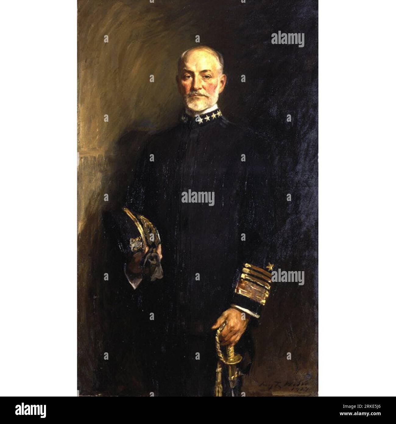 William Sowden Sims 1919 by Irving Ramsey Wiles Stock Photo - Alamy