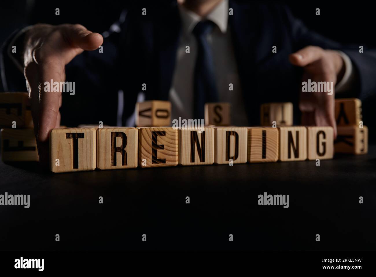 Trending word written hi-res stock photography and images - Alamy