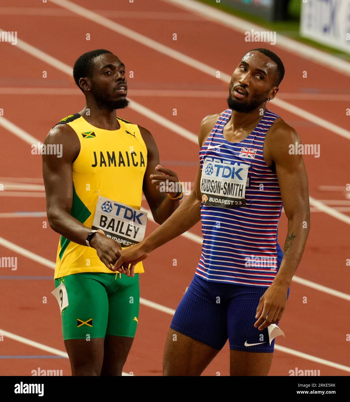 Budapest,HUN, 24 Aug 2023 Sean Bailey (JAM) Matthew Hudson-Smith (GBR ...