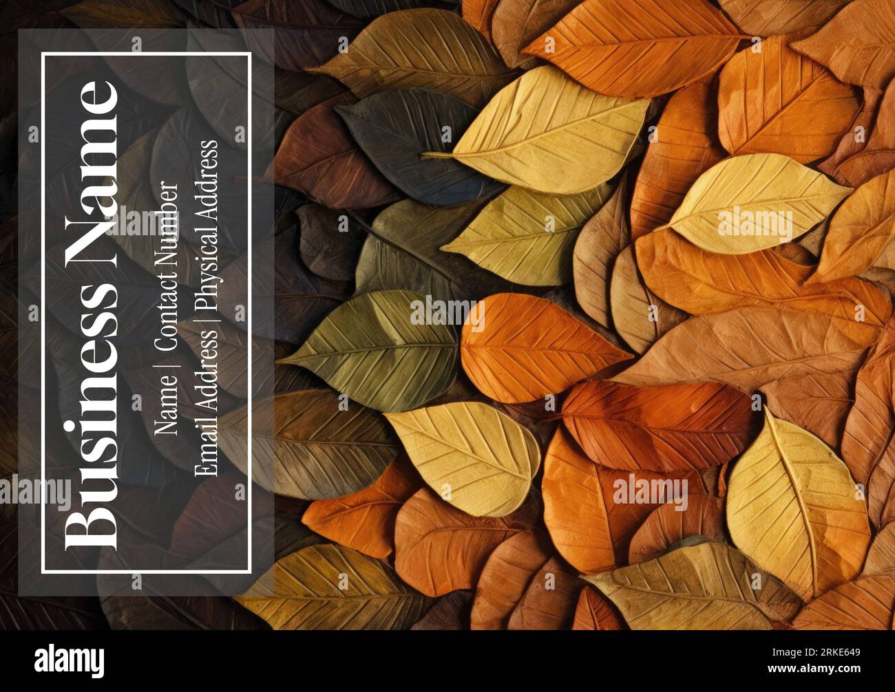 Illustration of business name, name, contact number, email address and ...