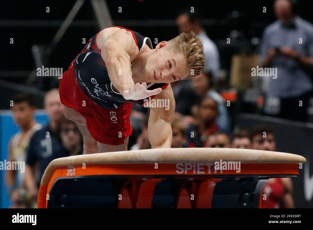 August 24, 2023, SAN JOSE, CALIFORNIA: Shane Wiskus (35) performs on ...