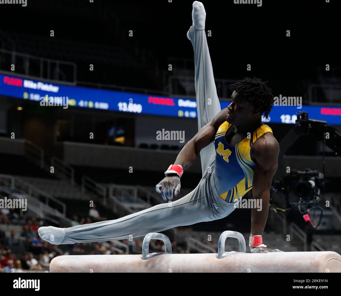 August 24, 2023, SAN JOSE, CALIFORNIA: Frederick Richard (43) performs ...