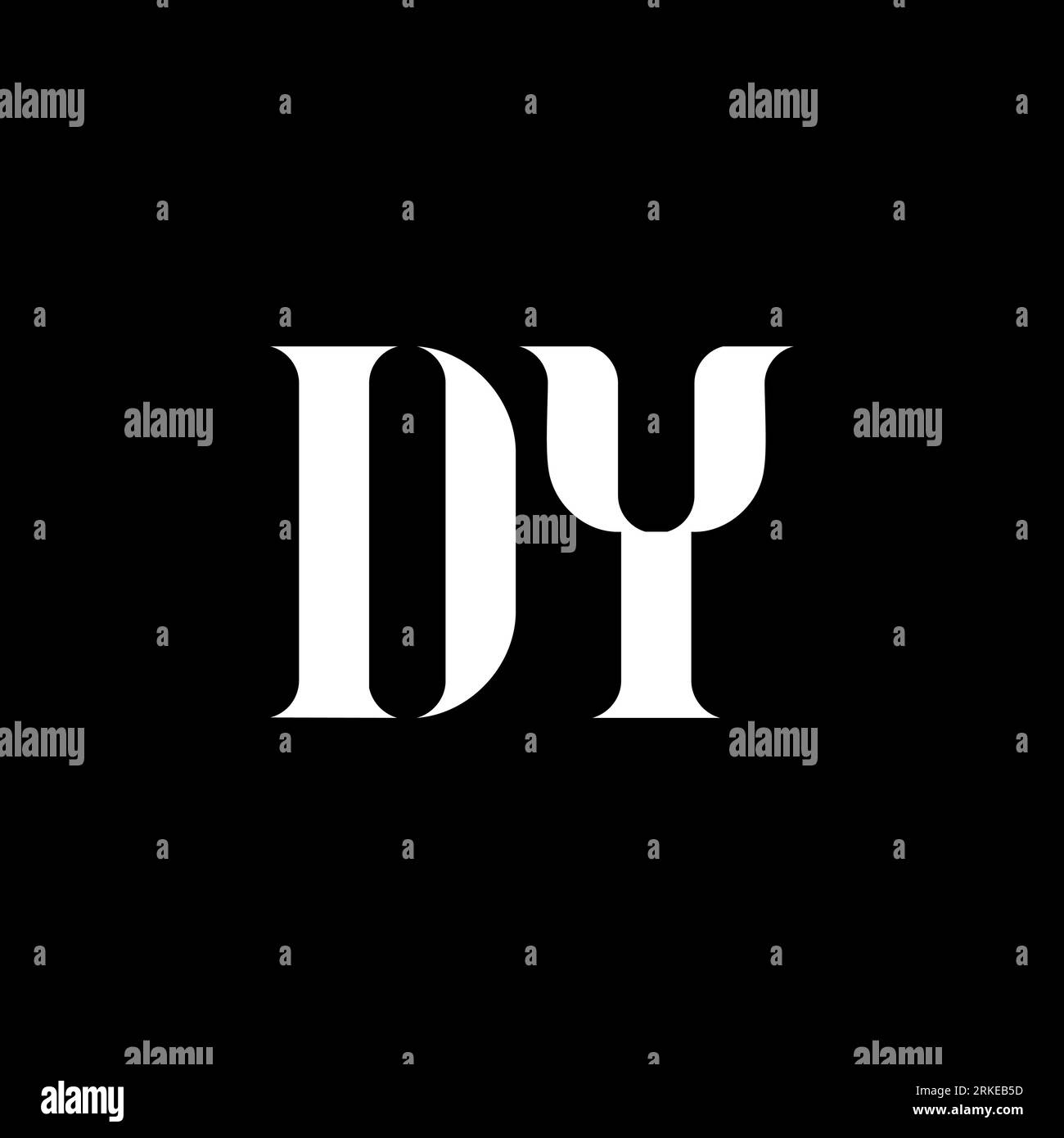 DY D Y letter logo design. Initial letter DY uppercase monogram logo ...
