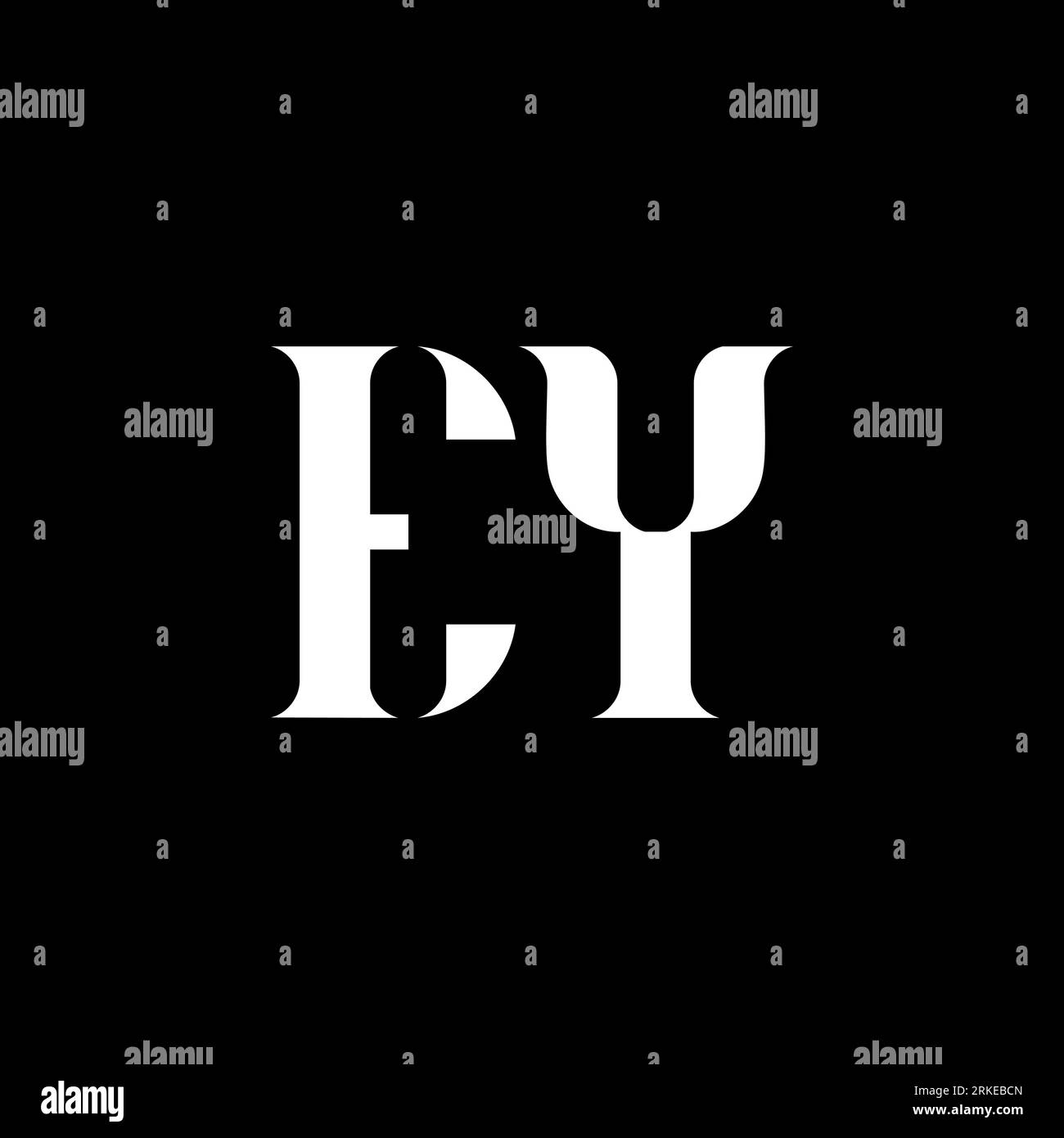 EY E Y letter logo design. Initial letter EY uppercase monogram logo ...