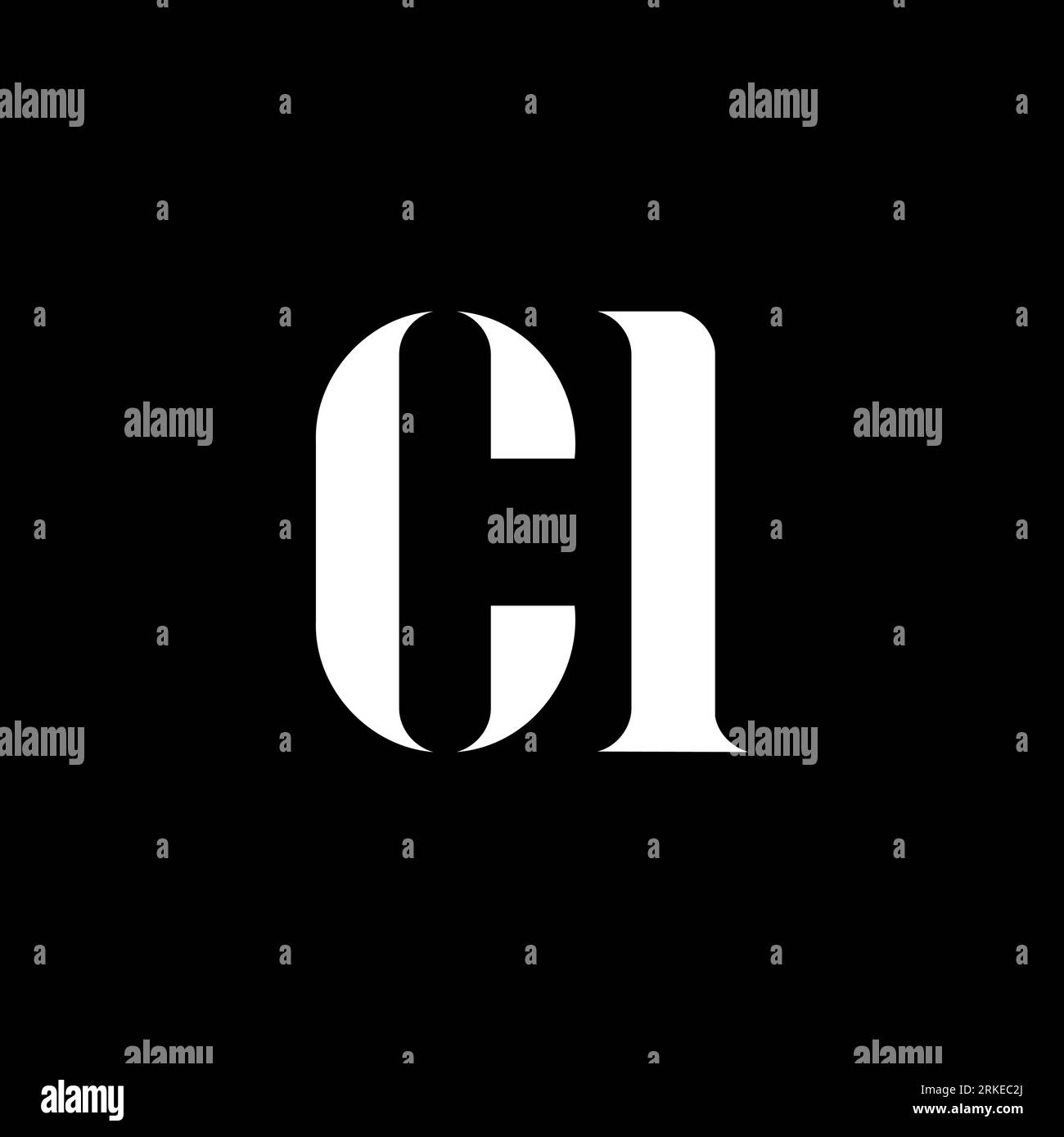 CI C I letter logo design. Initial letter CI uppercase monogram logo ...