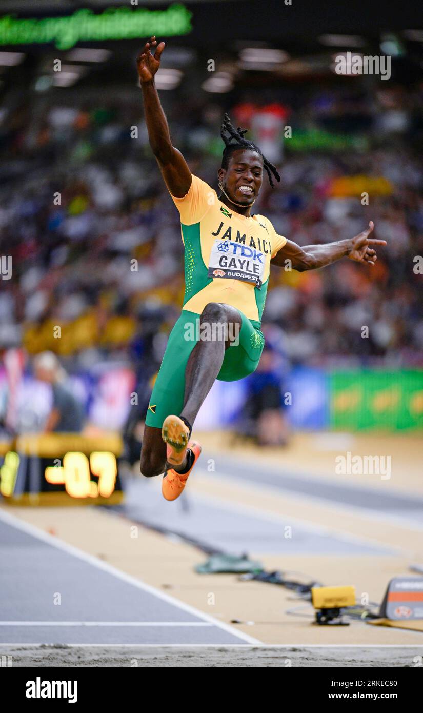 Budapest, Hungary. 24th Aug, 2023. Tajay Gayle of Jamaica competes ...