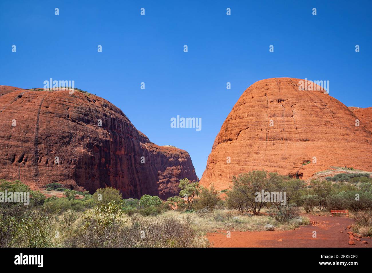 Hiking trail in the Red Centre, Kata Tjuta, Northern Territory ...