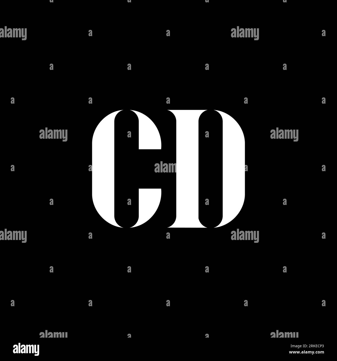 CD C D letter logo design. Initial letter CD uppercase monogram logo ...