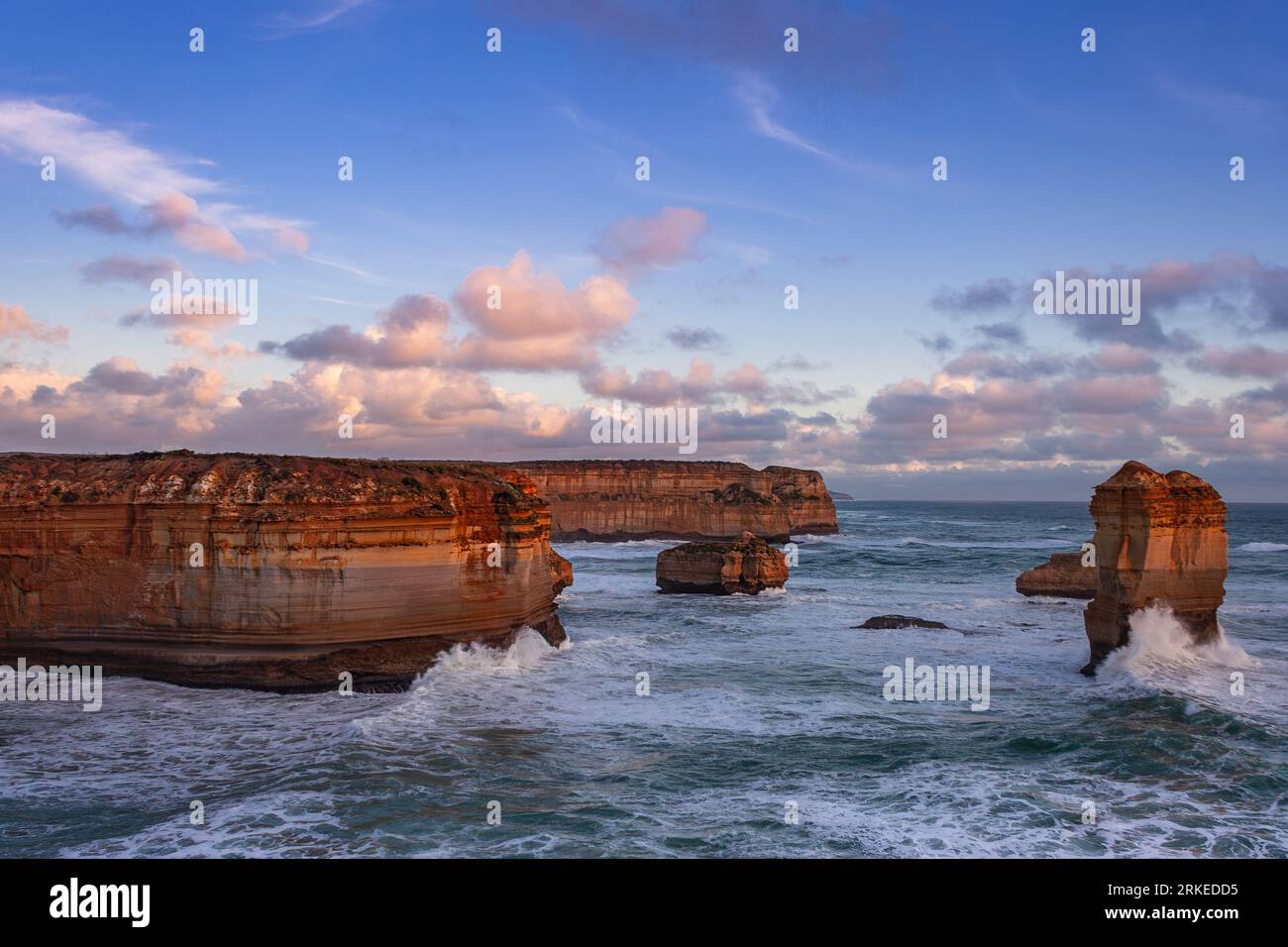 Loch Ard Gorge eroded pillars with The Razorback formation located ...