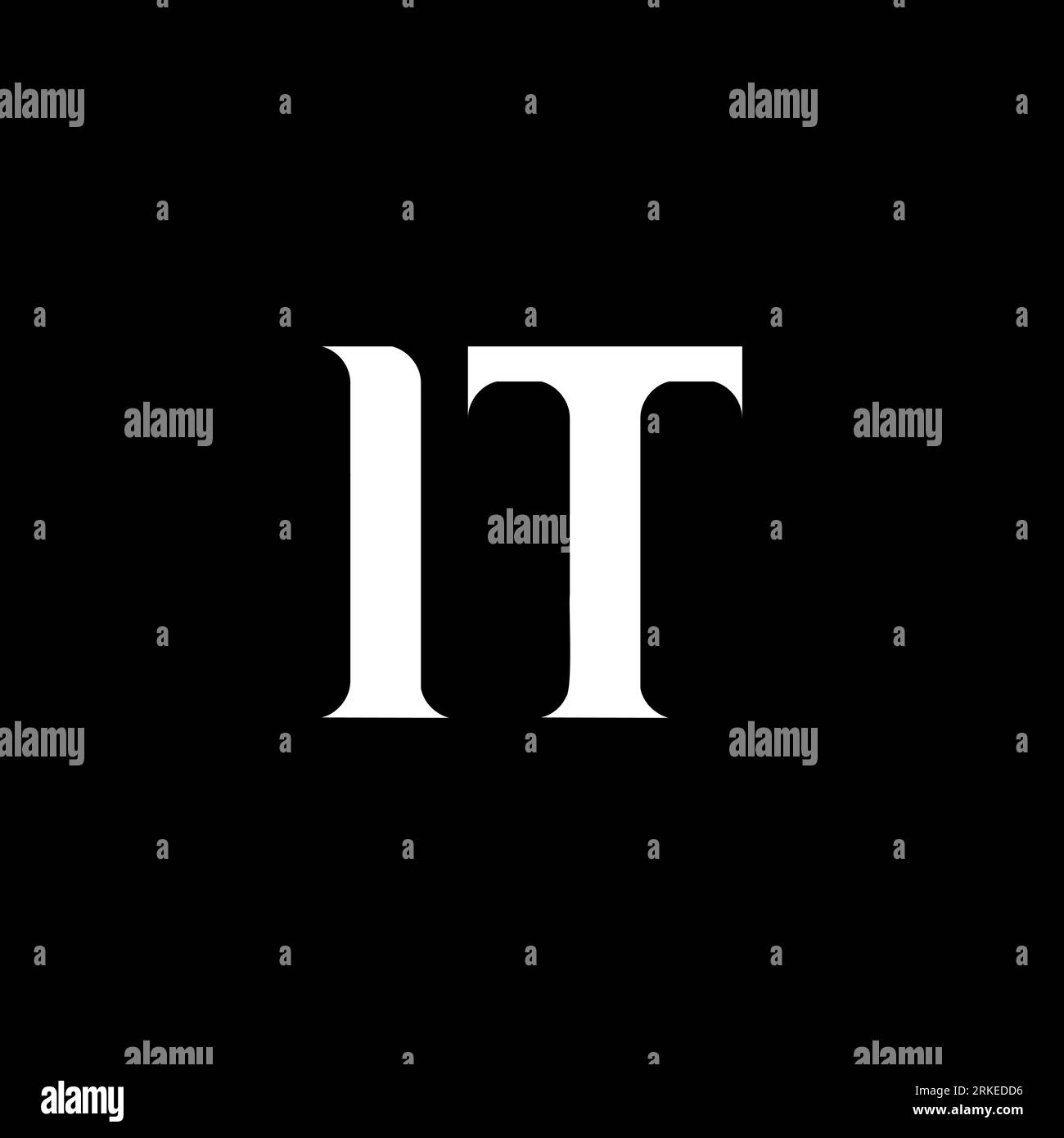 IT I T letter logo design. Initial letter IT uppercase monogram logo ...