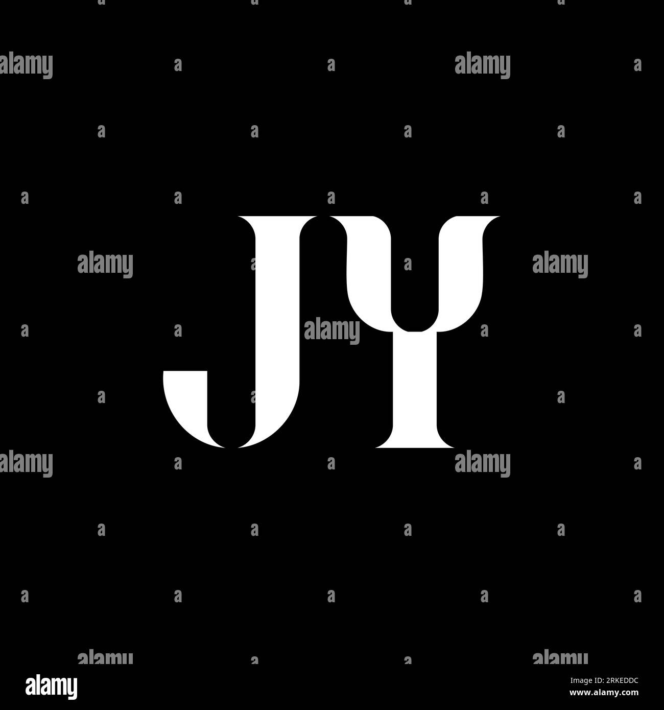 JY J Y letter logo design. Initial letter JY uppercase monogram logo ...