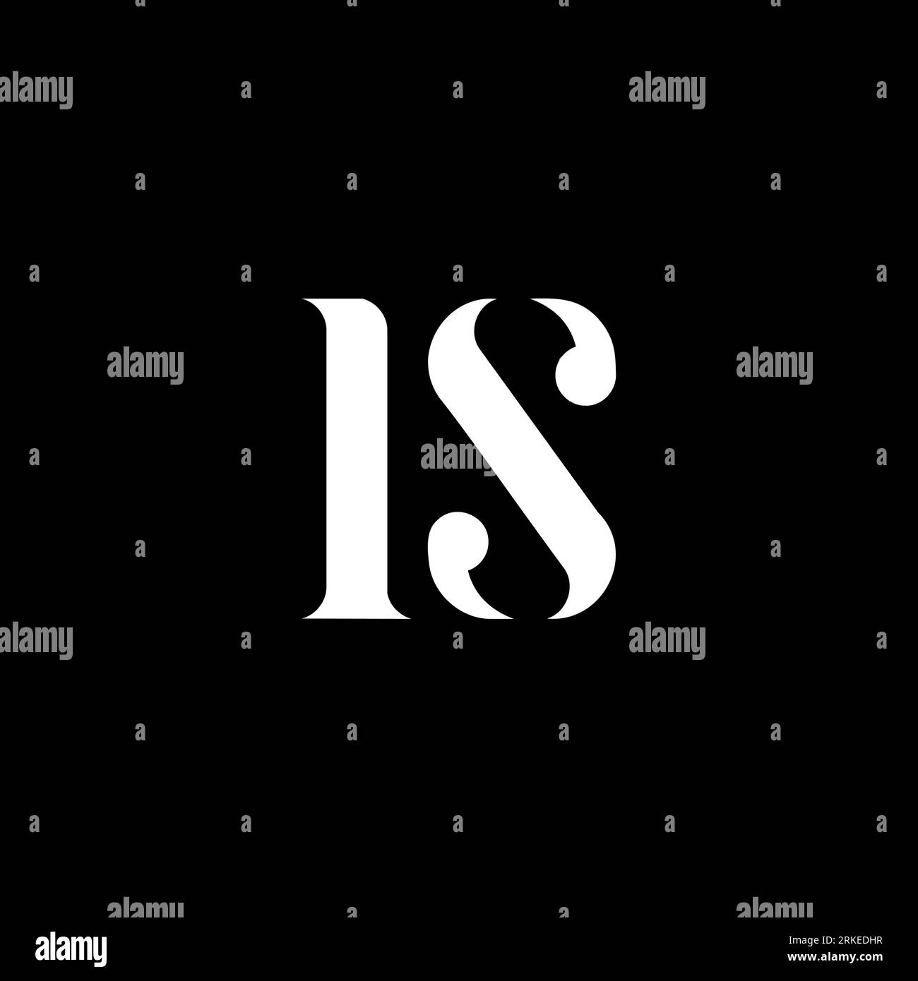 IS I S letter logo design. Initial letter IS uppercase monogram logo ...