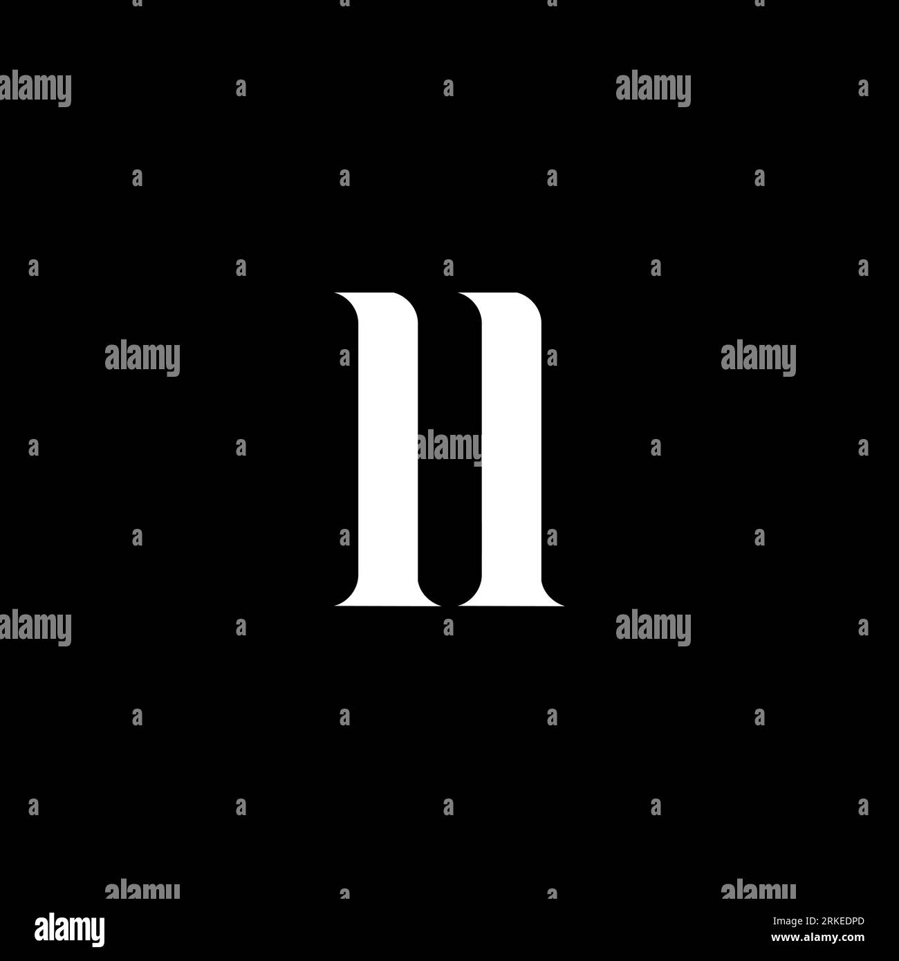 II I I letter logo design. Initial letter II uppercase monogram logo ...