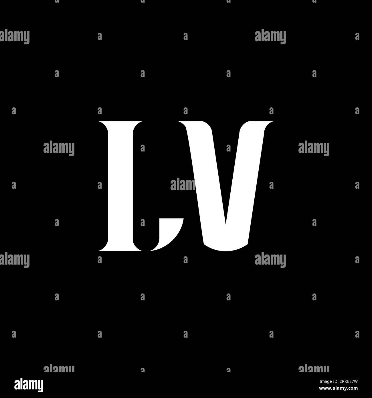 LV L V letter logo design. Initial letter LV uppercase monogram logo ...