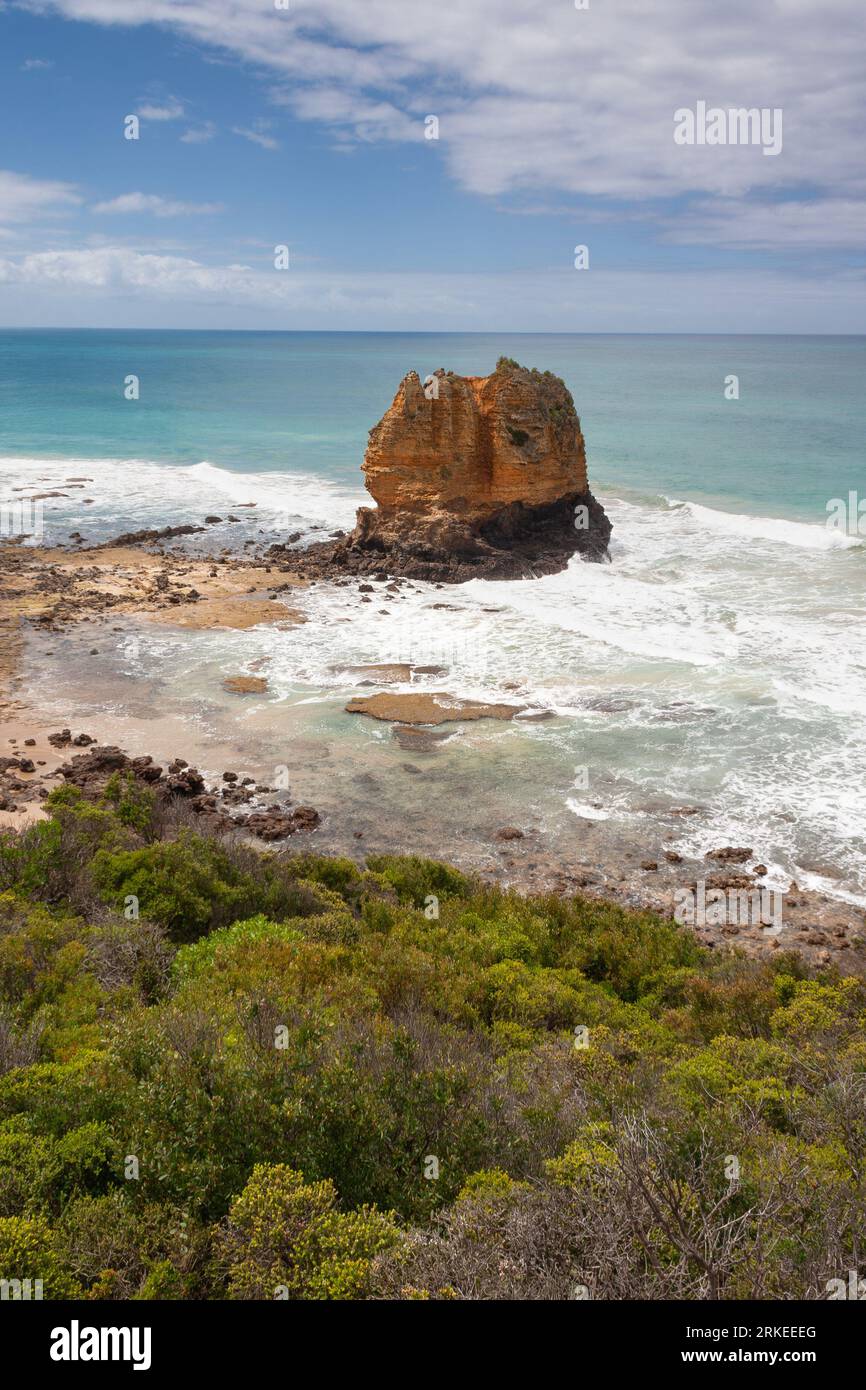 Eagle Rock formation located off the Great Ocean Road, Victoria ...