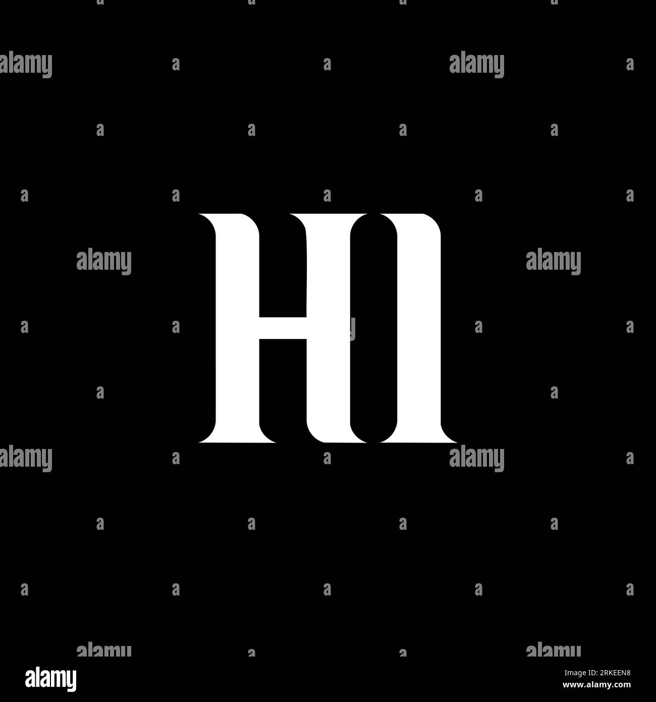 HI H I letter logo design. Initial letter HI uppercase monogram logo ... HI H I letter logo design. Initial letter HI uppercase monogram logo ...