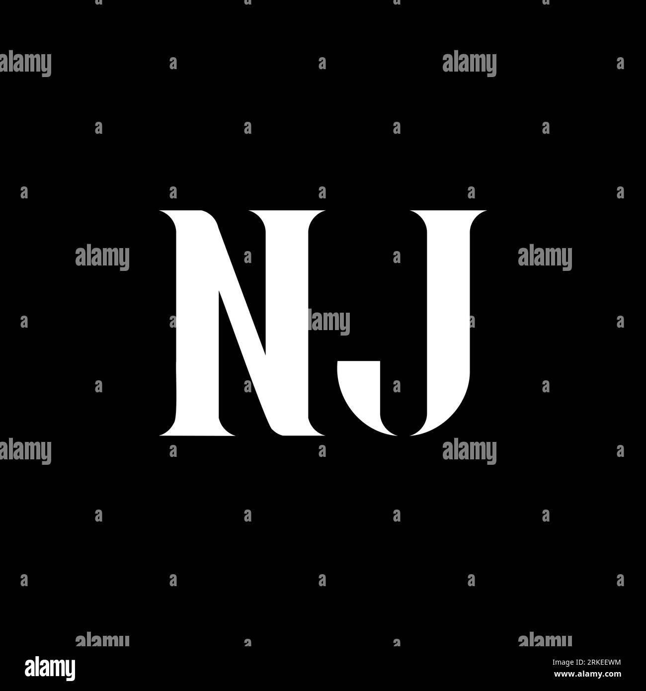 Nj logo Black and White Stock Photos & Images - Alamy