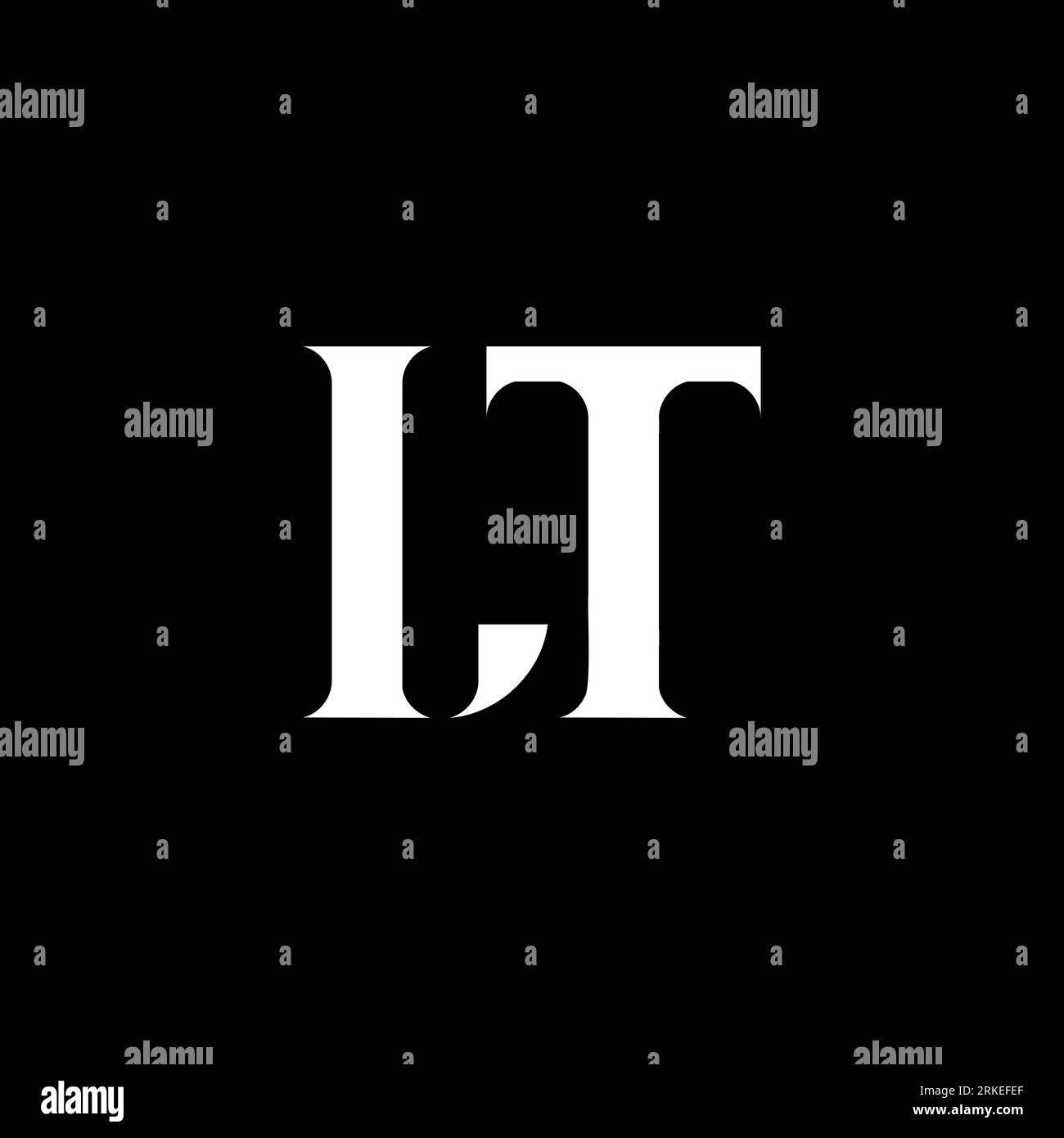 LT L T letter logo design. Initial letter LT uppercase monogram logo ...