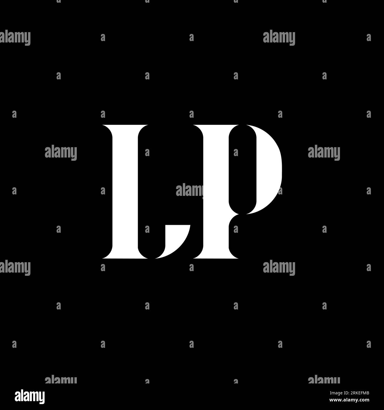 LP L P letter logo design. Initial letter LP uppercase monogram logo ...