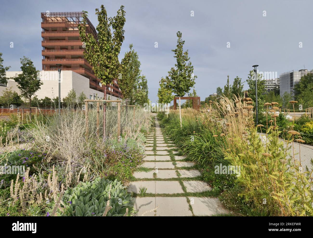 New modern eco-sustainable park called 8 mars, with large green area ...