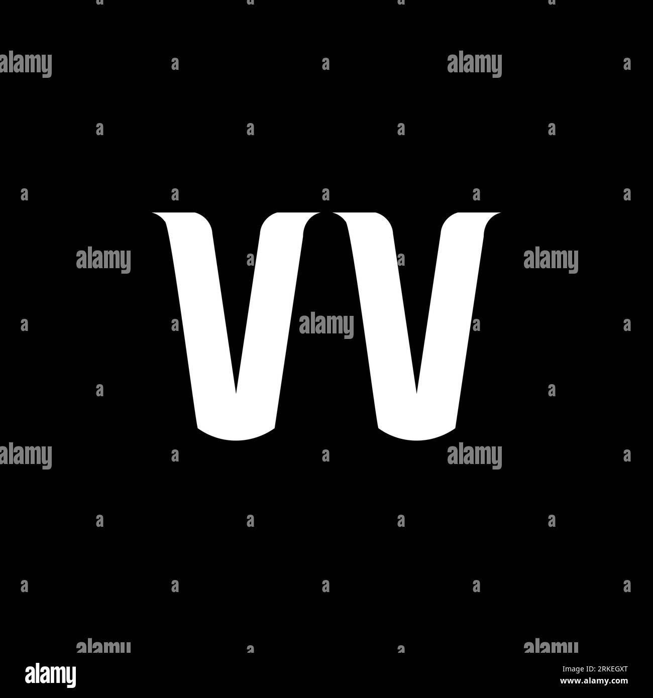 Letter vv Stock Vector Images - Alamy